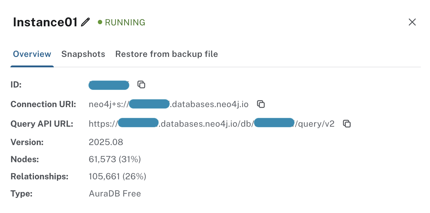 Connecting to your instance | GraphAcademy